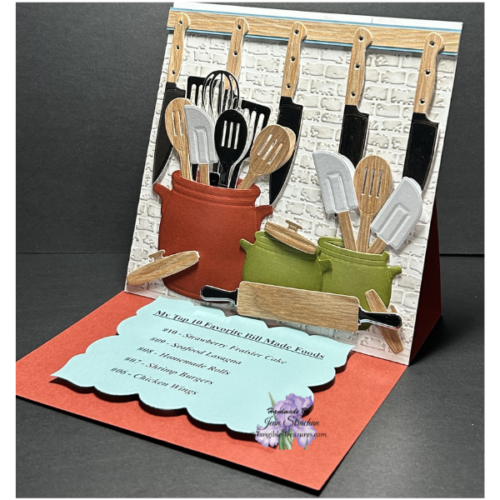 Cooking Themed Easel Card - Tangible-Treasures