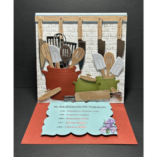 Cooking Themed Easel Card - Tangible-Treasures